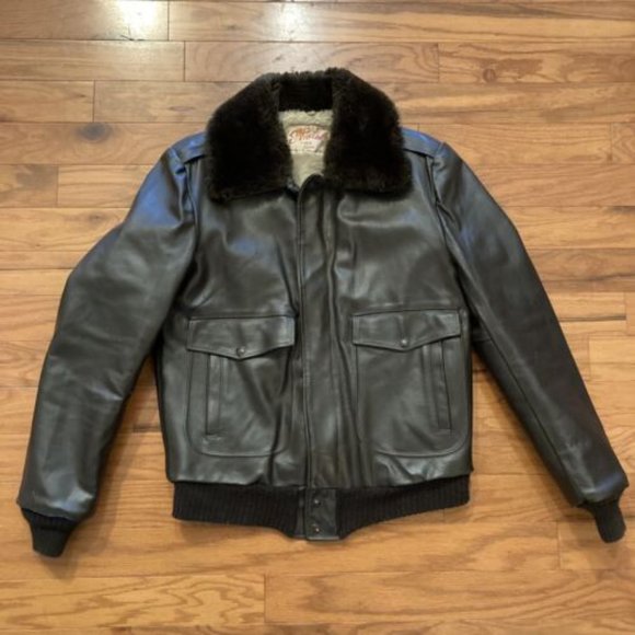Excelled | Jackets & Coats | Vintage Excelled Leather Aviator Flight ...